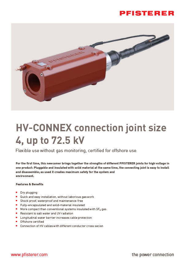 media.pfisterer.com - HV-CONNEX connection joint size 4, up to 72.5 kV